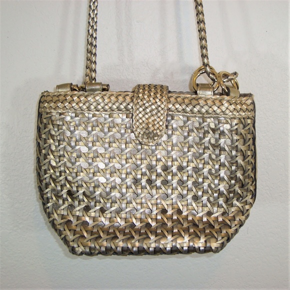 Warren Reed | Bags | Warren Reed Gold Silver Vtg Shoulder Bag Purse ...